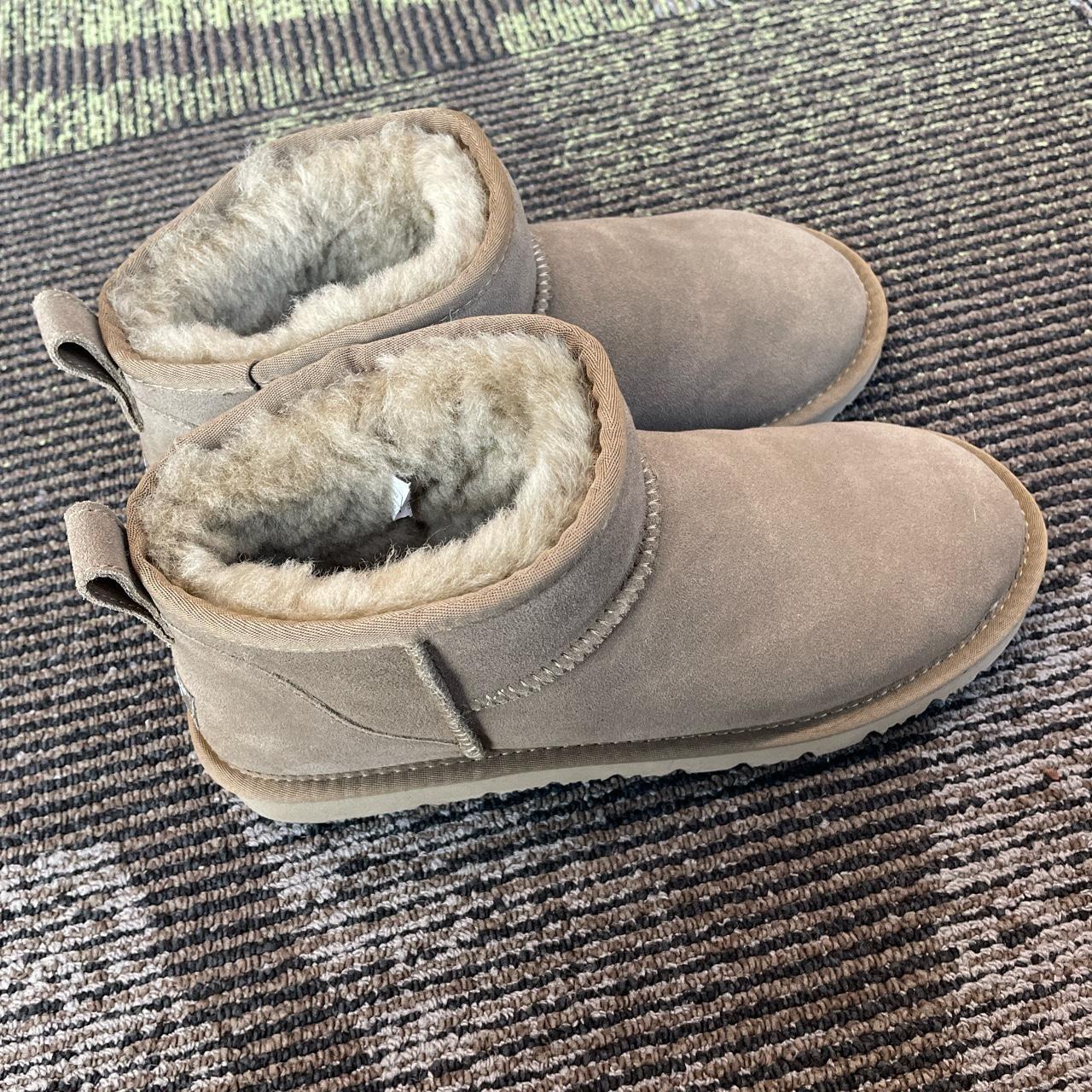 UGG ultra minis in color Antilope (taupe) Only worn... - Depop