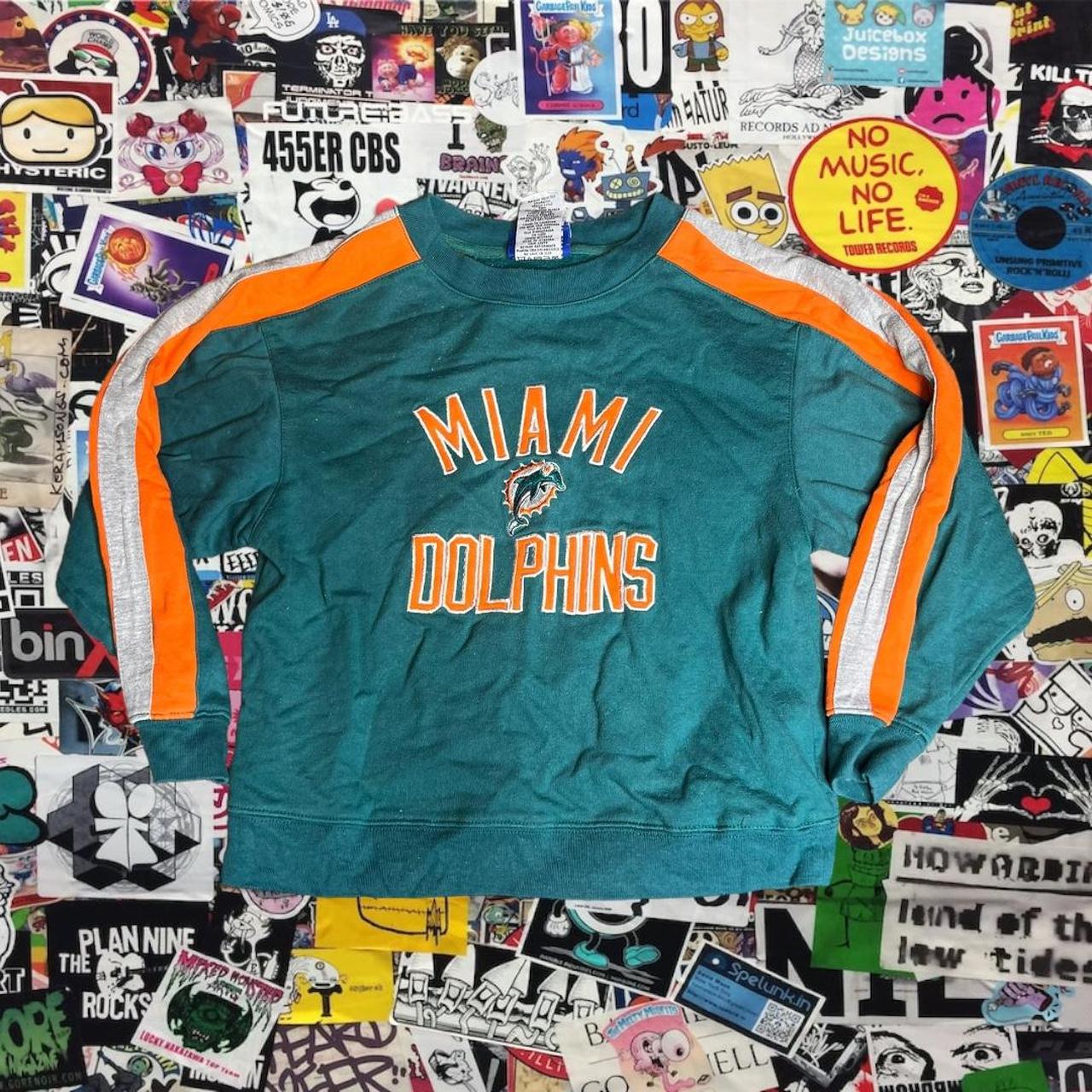 🏈 2000's Reebok Miami Dolphins Sweatshirt... - Depop