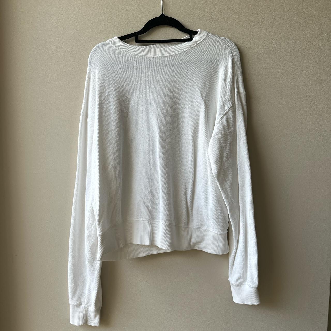Assembly Label White Sweater. Size 12. Over sized... - Depop