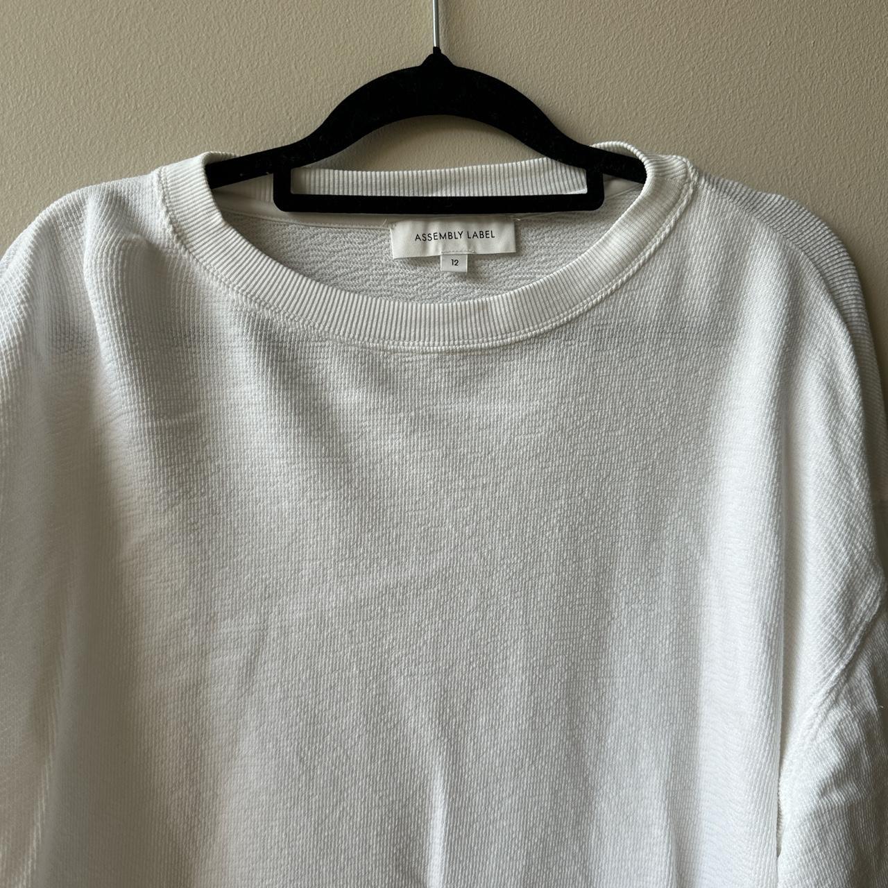 Assembly Label White Sweater. Size 12. Over sized... - Depop