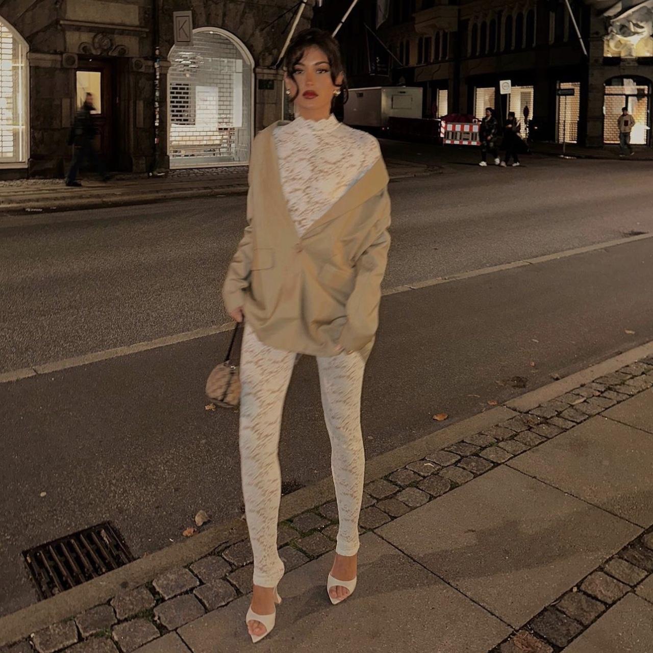 Kim shui studio lace jumpsuit , worn once great... - Depop