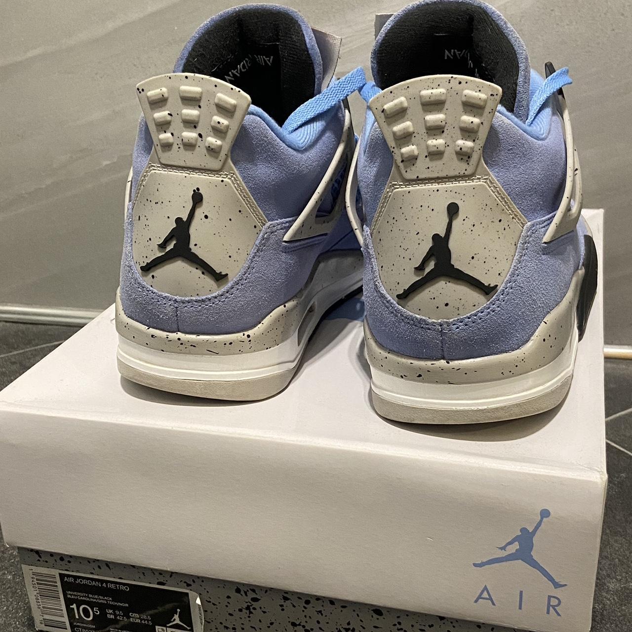 Air Jordan 4 UNC Condition 8.5/10 Size UK 9.5 - Depop