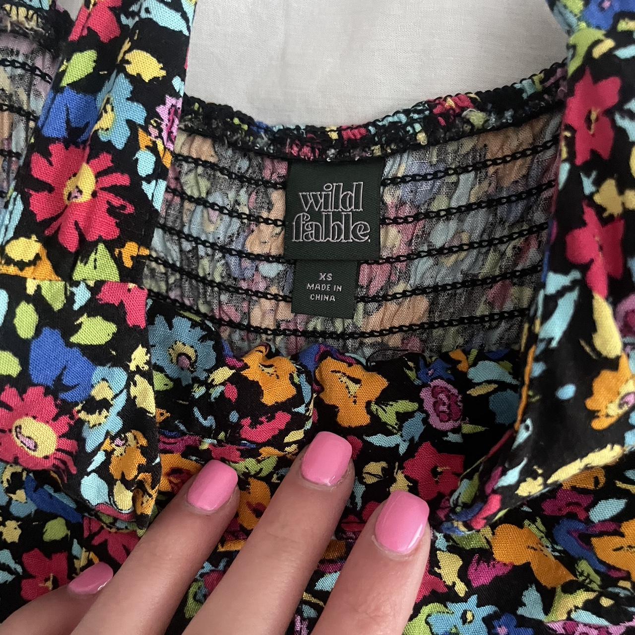 Target floral romper size XS. Could also fit a... - Depop