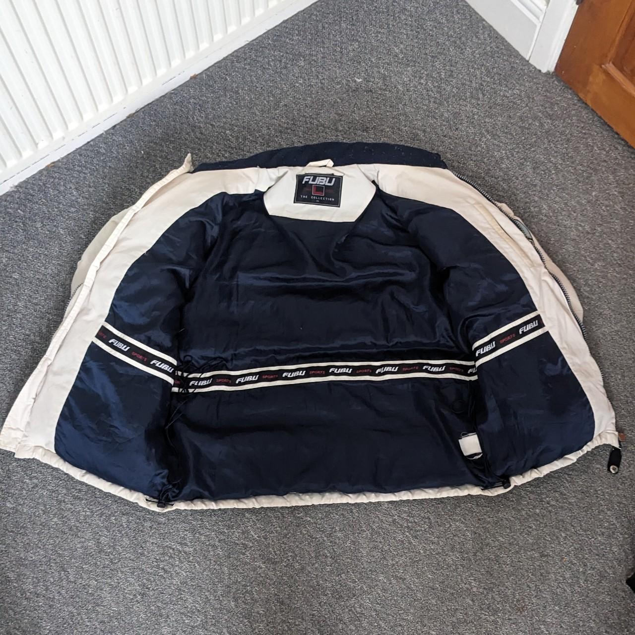 FUBU sport storm division white puffer coat Model... - Depop