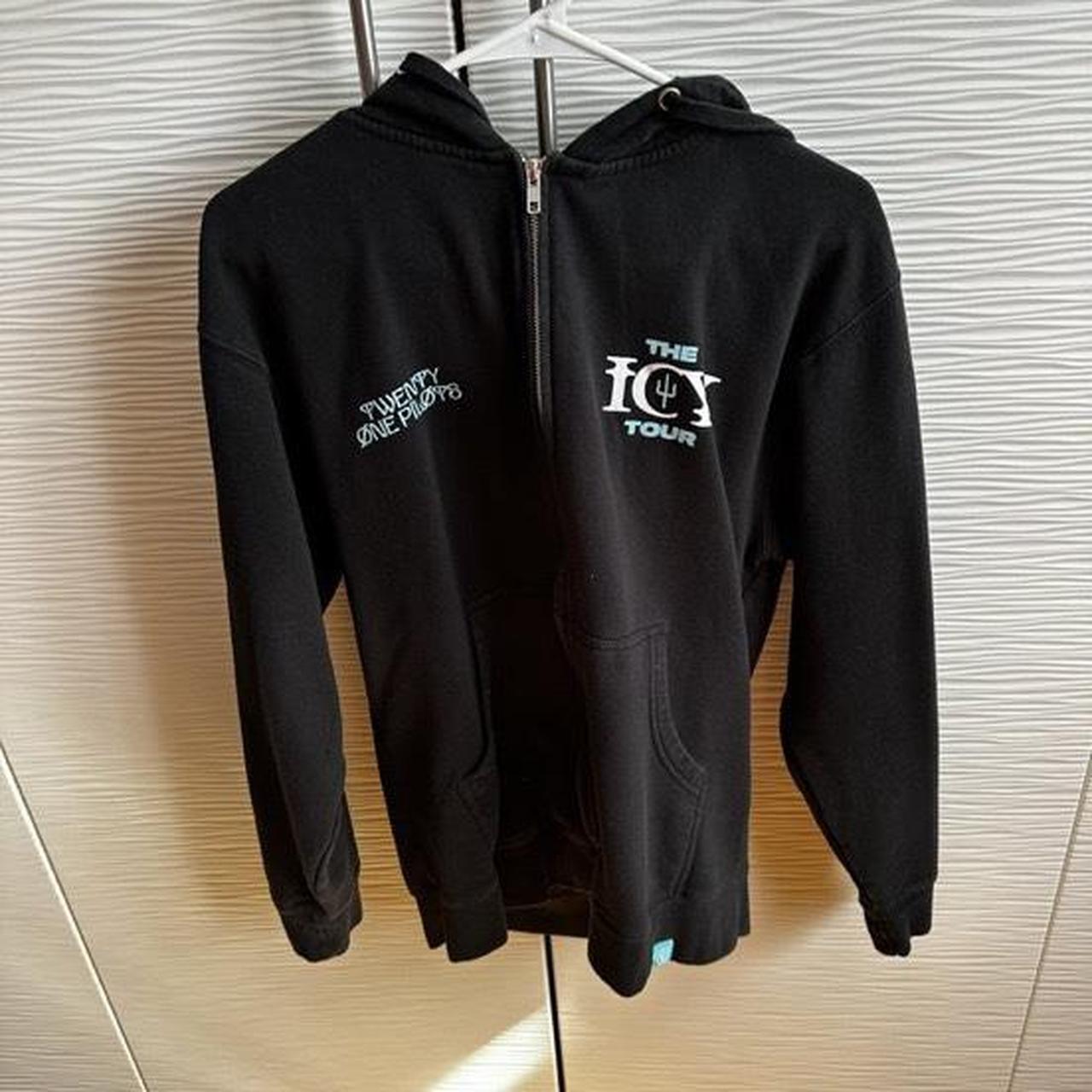 . twenty one pilots icy tour zip up hoodie sizes... - Depop