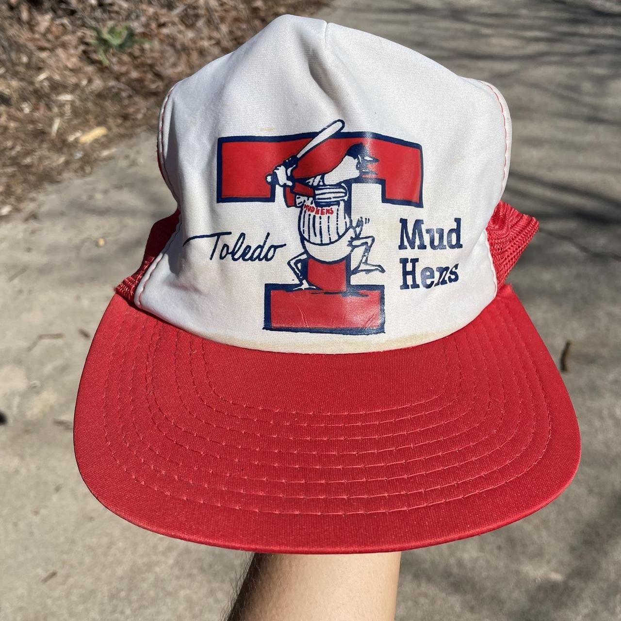 Vintage 80s Toledo Mud Hens Baseball Graphic on a... - Depop