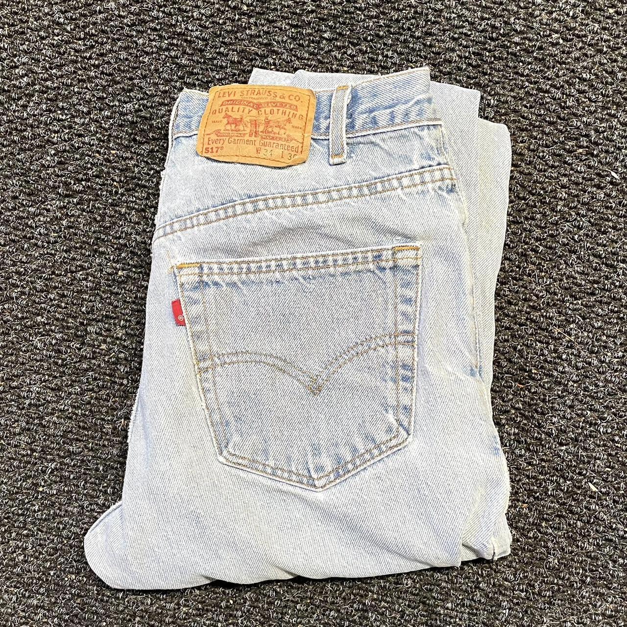 Vintage 90s Levi’s 517 Boot Cut Flared Western... - Depop