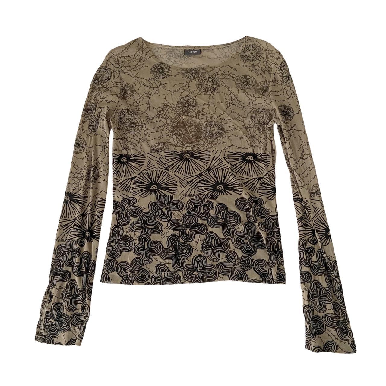 Mesh Top A mesh long sleeve top by “MEXX” all over... - Depop