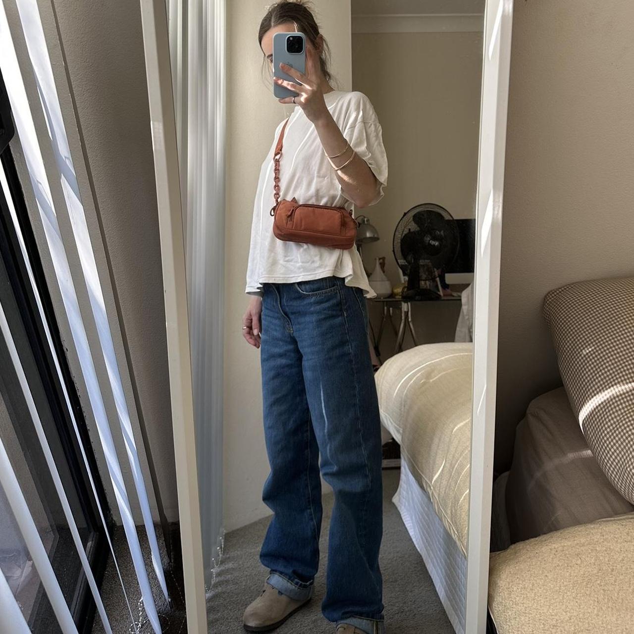 ZARA - bum bag/crossbody bag - Terracotta colour -... - Depop