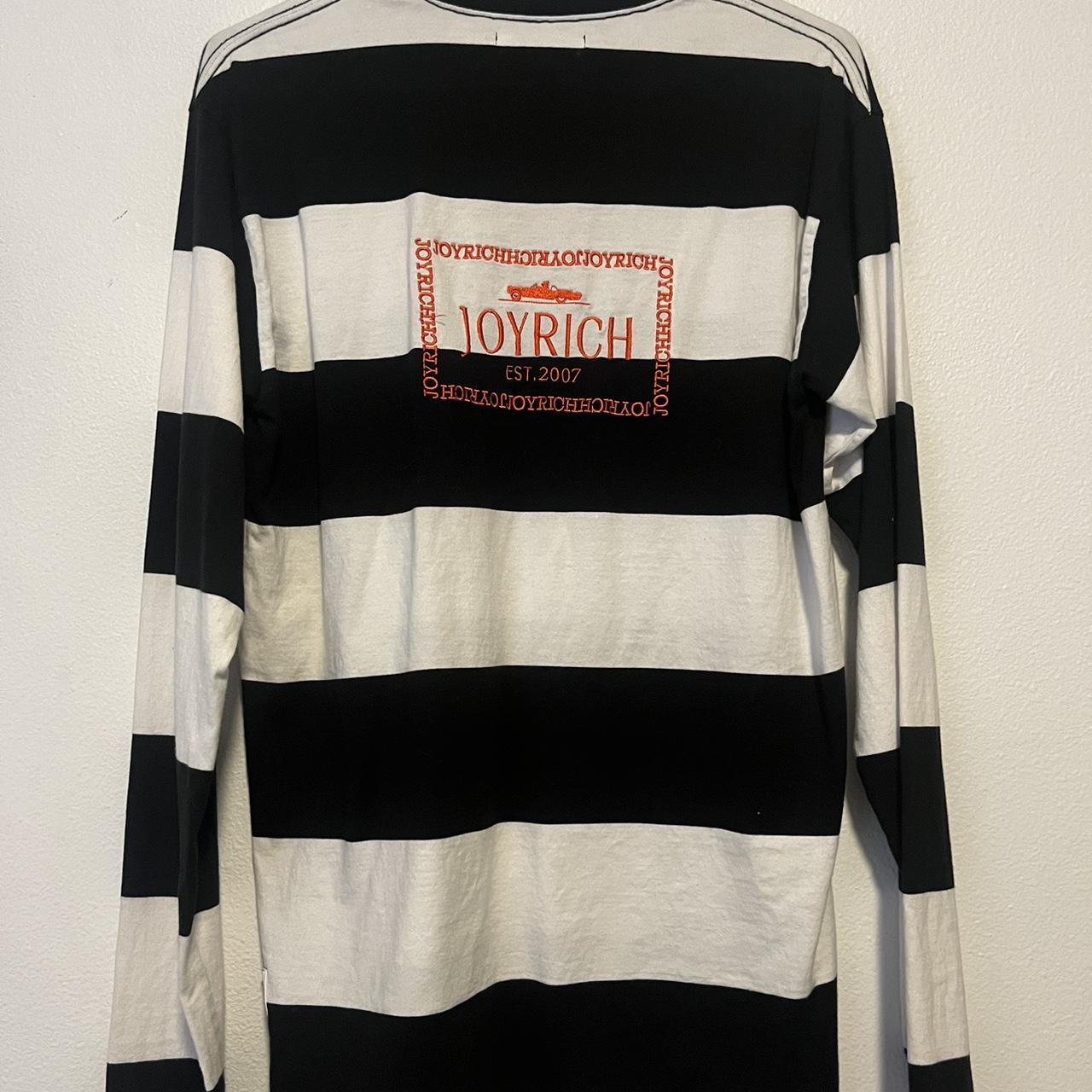 Joyrich Men's Black and White T-shirt | Depop