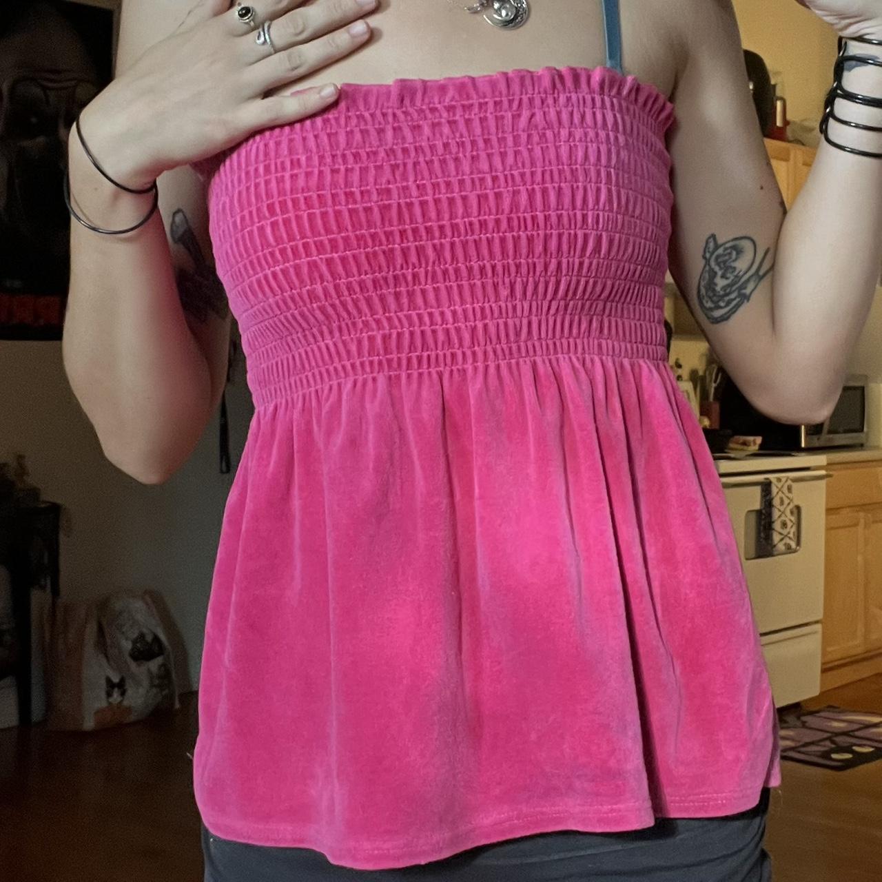 Velvet velour babydoll top Women’s small Brand... - Depop