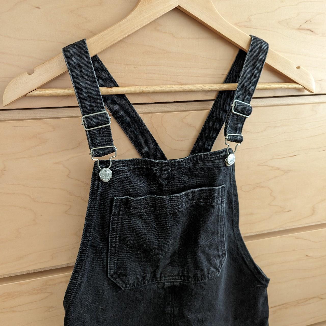 🌸 Dark gray overall dress 🌸 Topshop mini overall... - Depop