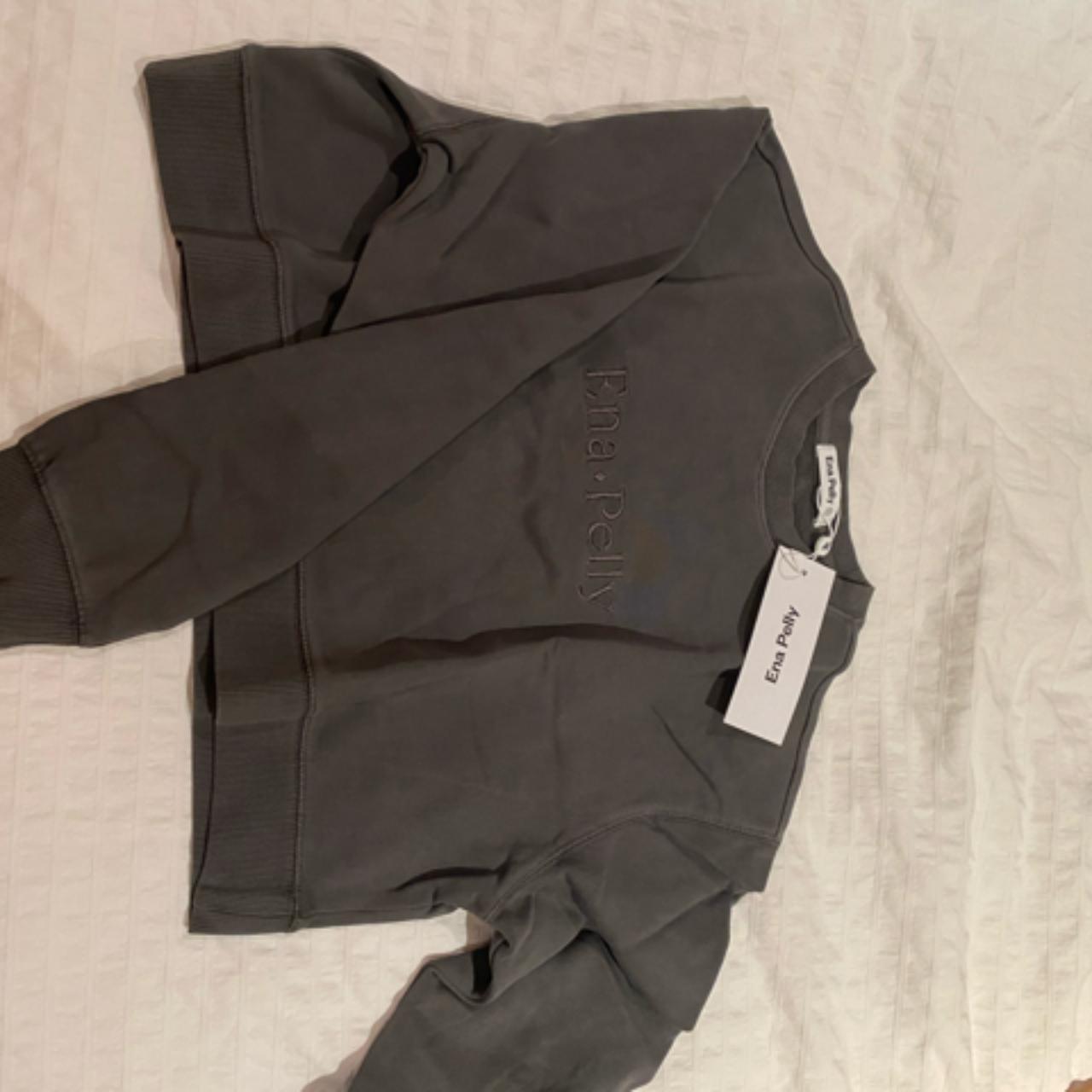 Ena Pelly Cropped Sweatshirt Szie 10 Bought for $150 - Depop
