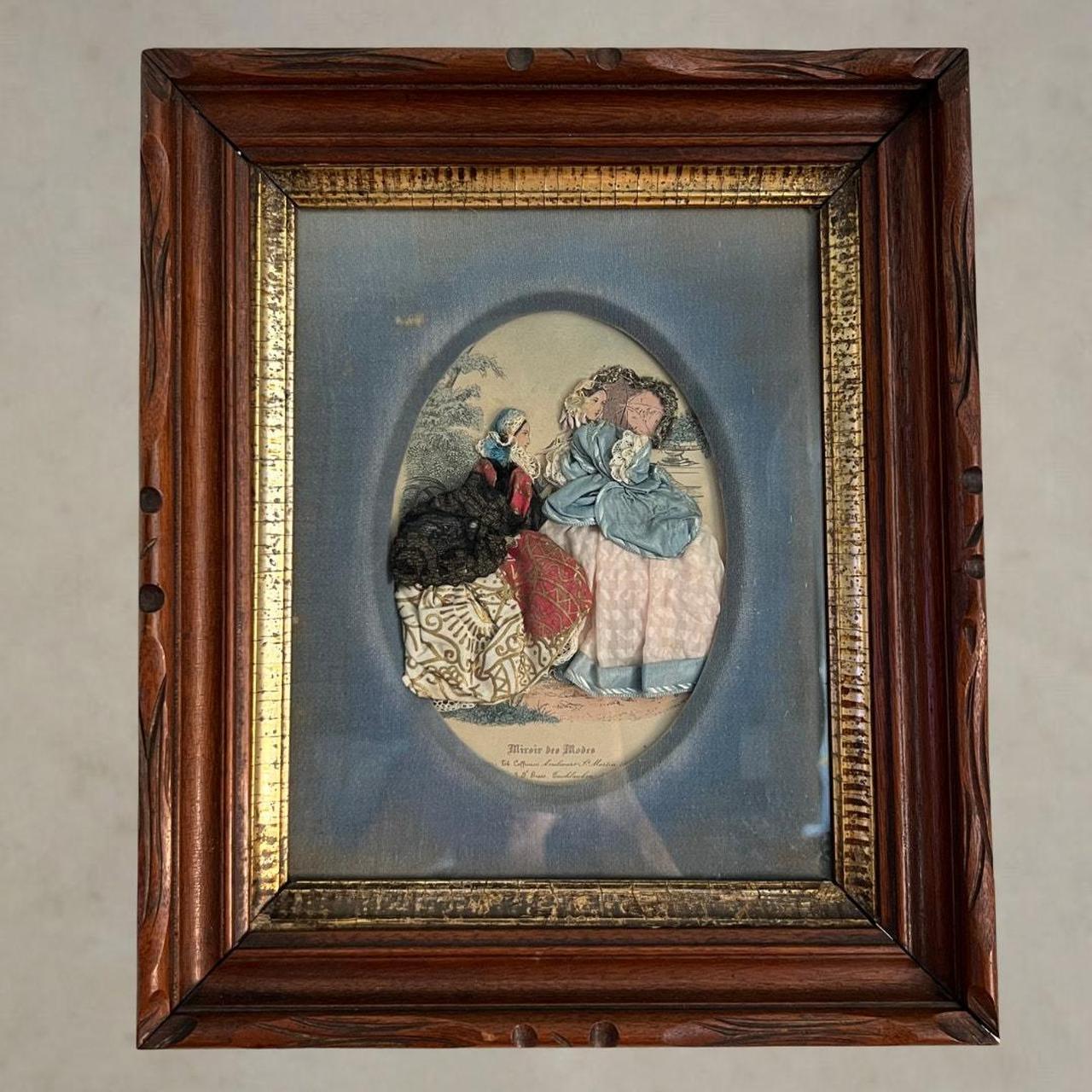 Vintage Mid Century French Miroir des Modes Print... | Depop