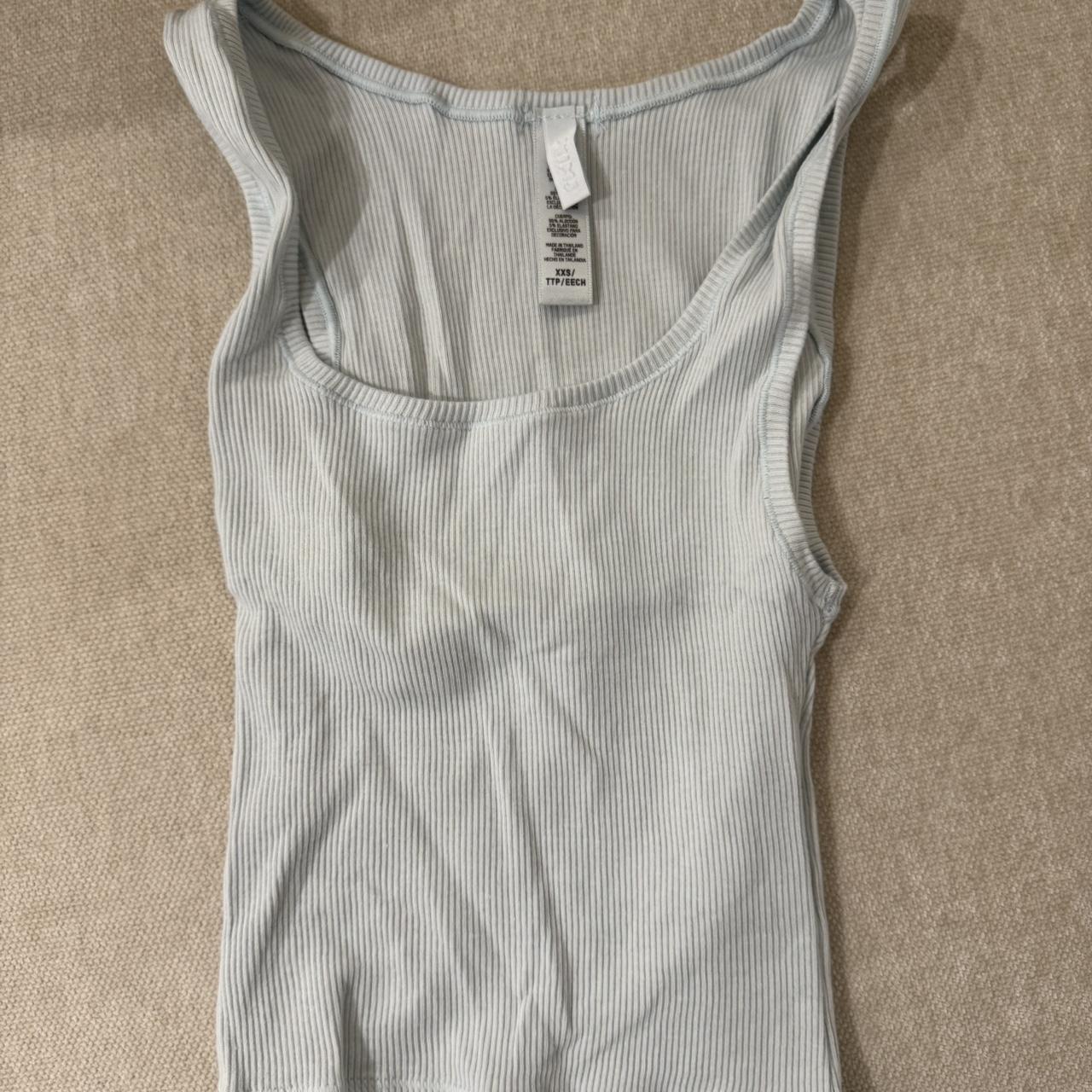 Skims xxs baby blue tank top - Depop