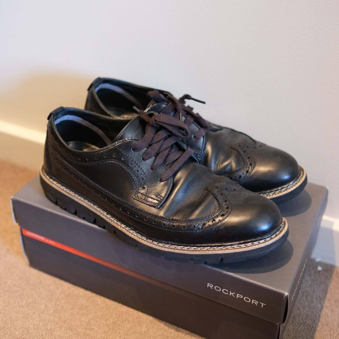TIMBERLAND Wing Tip in Black Black leather wing tip... | Depop