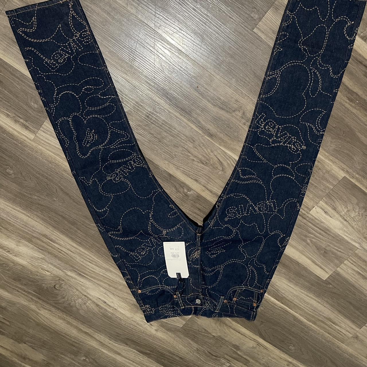 BAPE x Levi’s Collab 30x32 Brand new/never worn - Depop