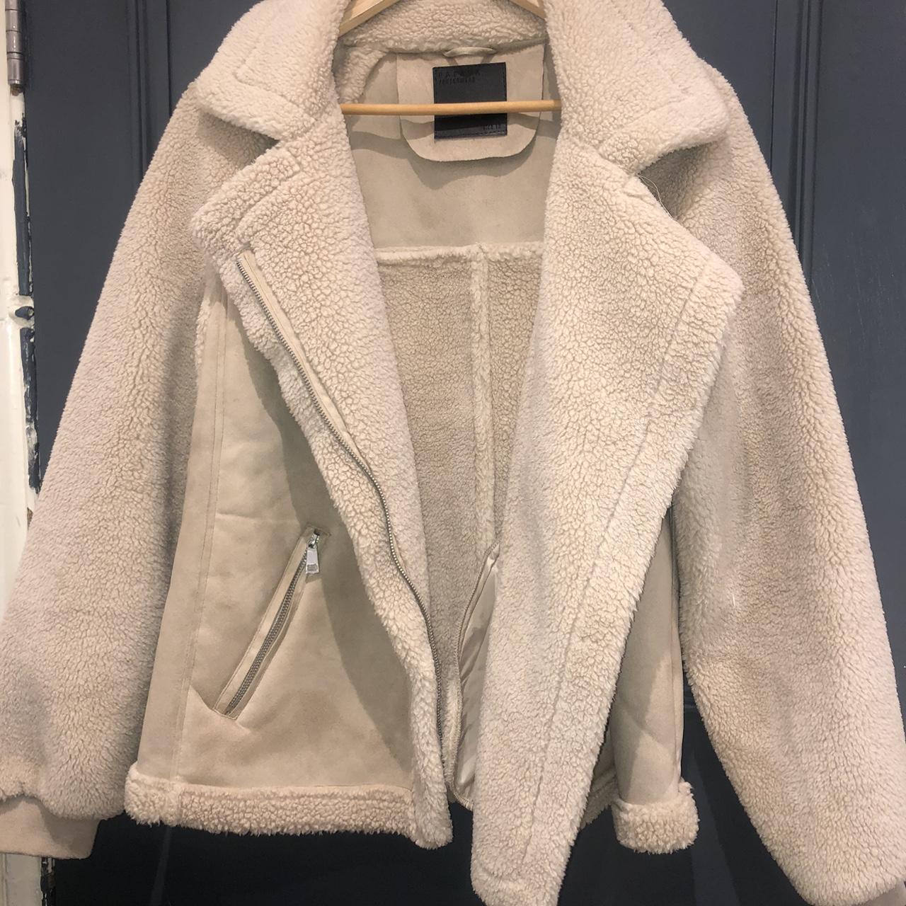 Papaya outerwear beige size 12 jacket. Teddy... - Depop
