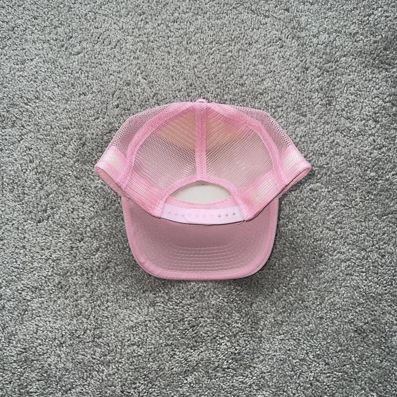 Antony Riddle Pink “RIDDLE” Trucker Hat Rare... - Depop