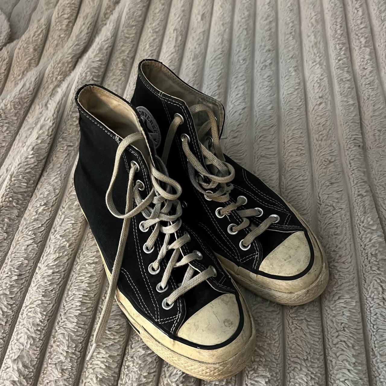 Converse Chuck Taylor very worn as you can see in... - Depop