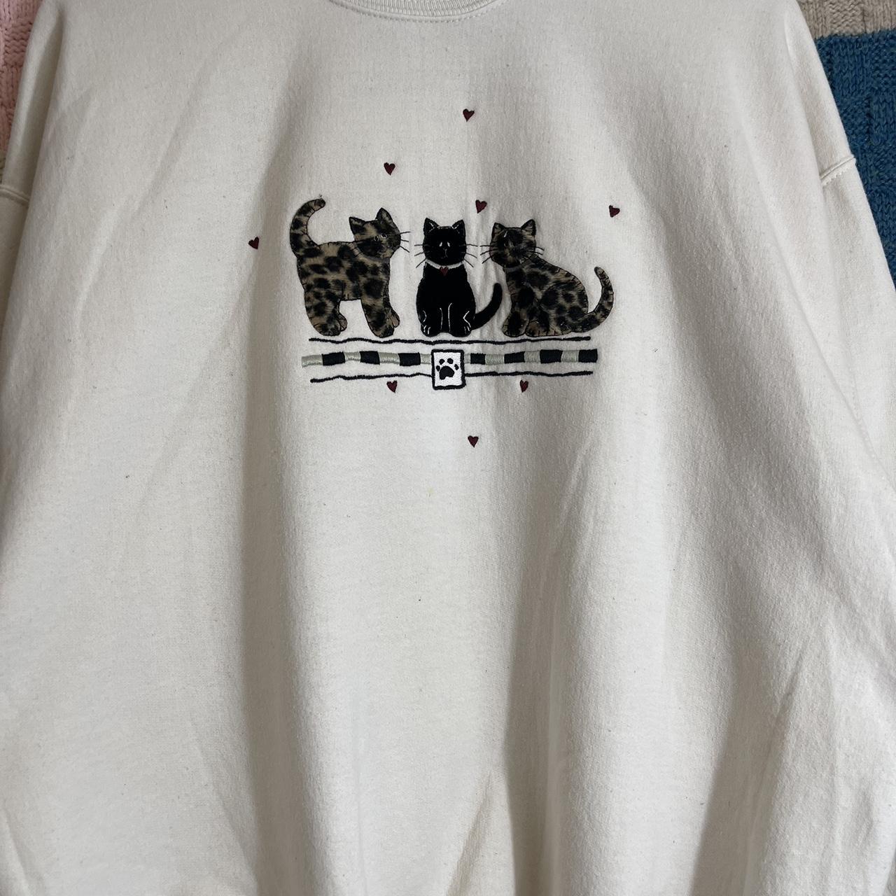 Northern Reflections Women's White and Tan Sweatshirt | Depop