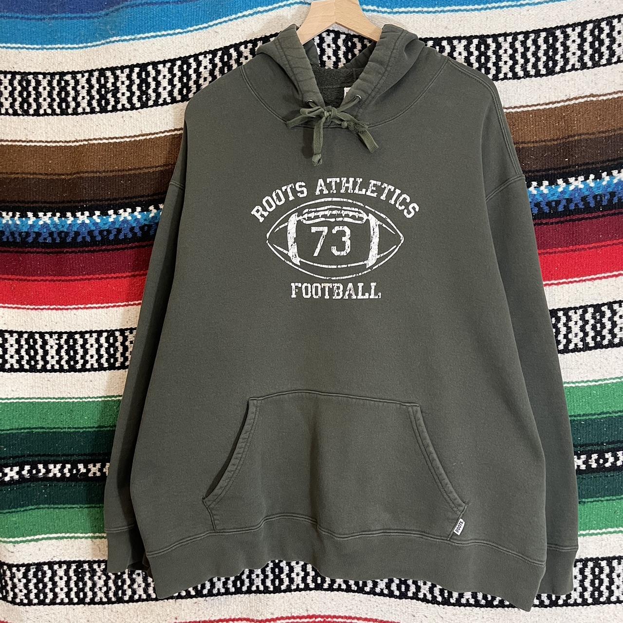 Vintage roots athletic football thick hoodie... - Depop