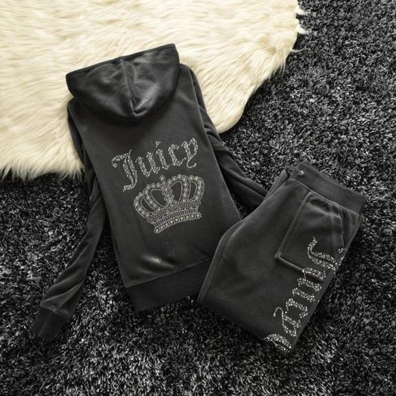 Juicy grey tracksuit with back pockets Would fit... - Depop