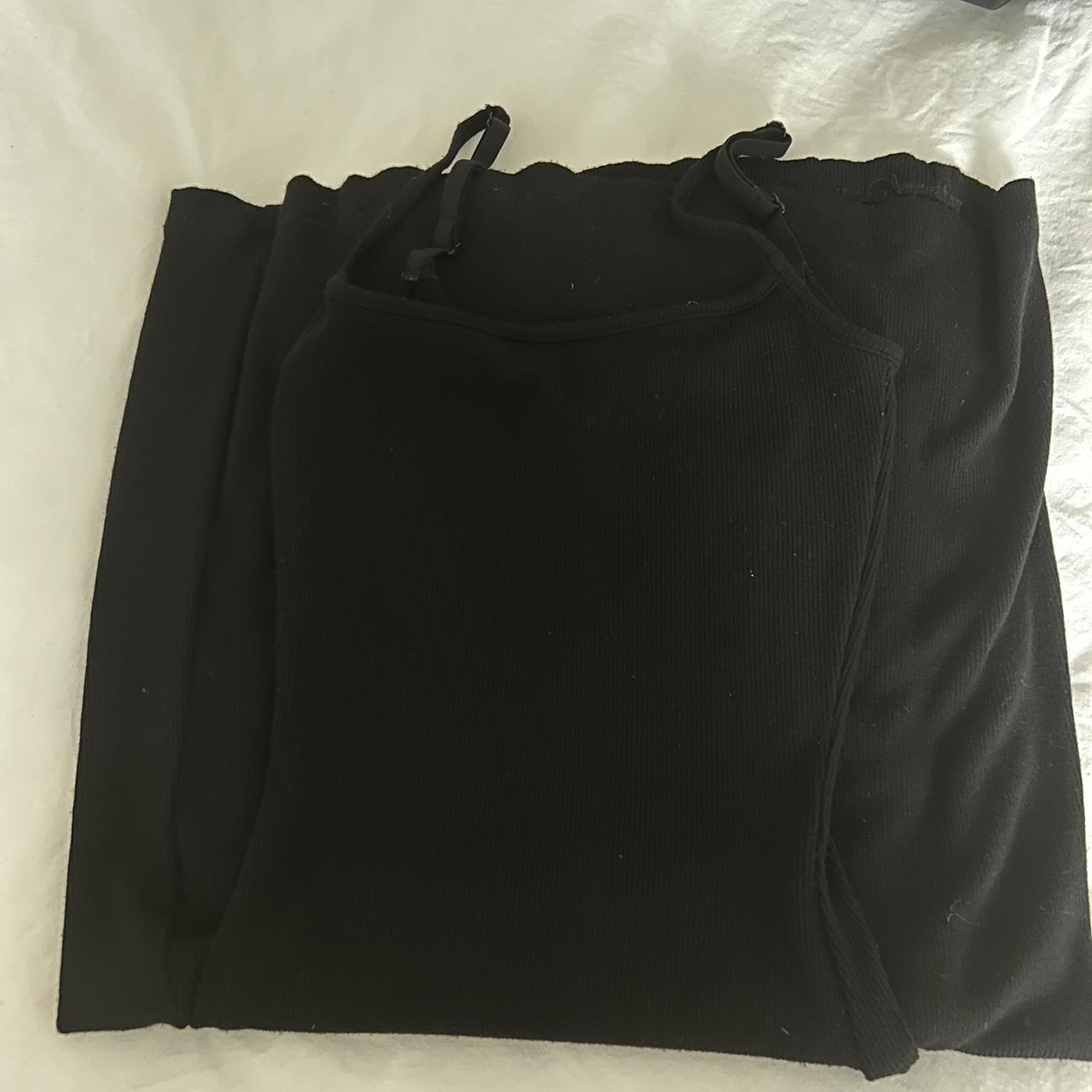 BLACK LONG SKIMS DRESS SIZE XS - Depop