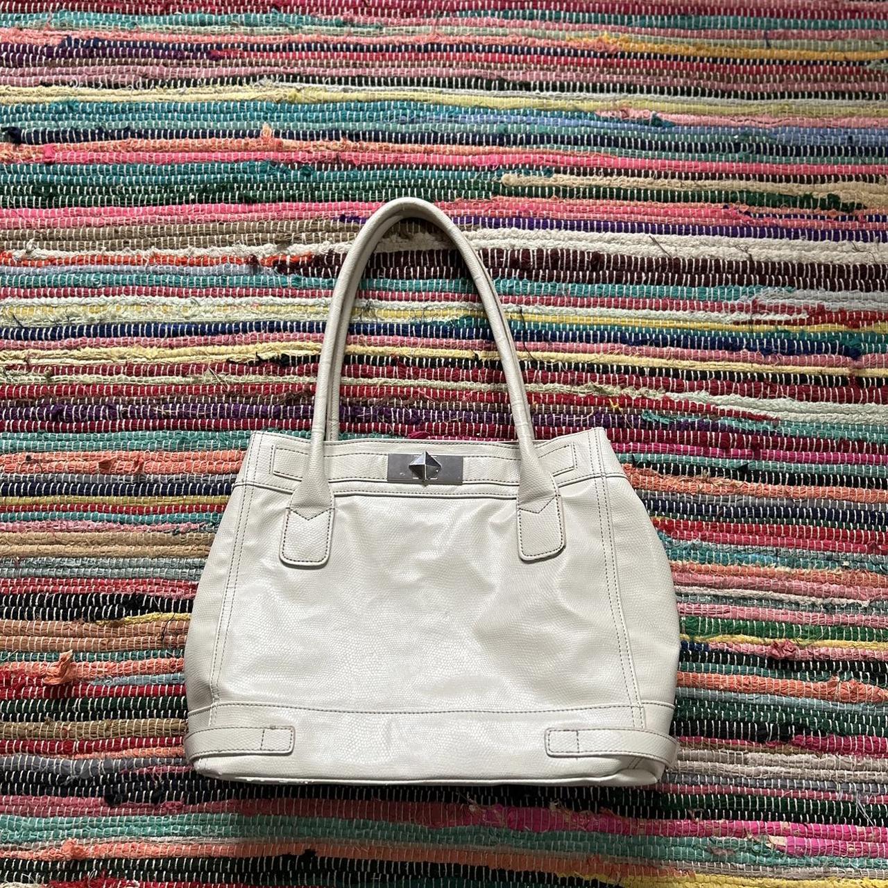 cream principles bag, really spacious bag, good for... - Depop