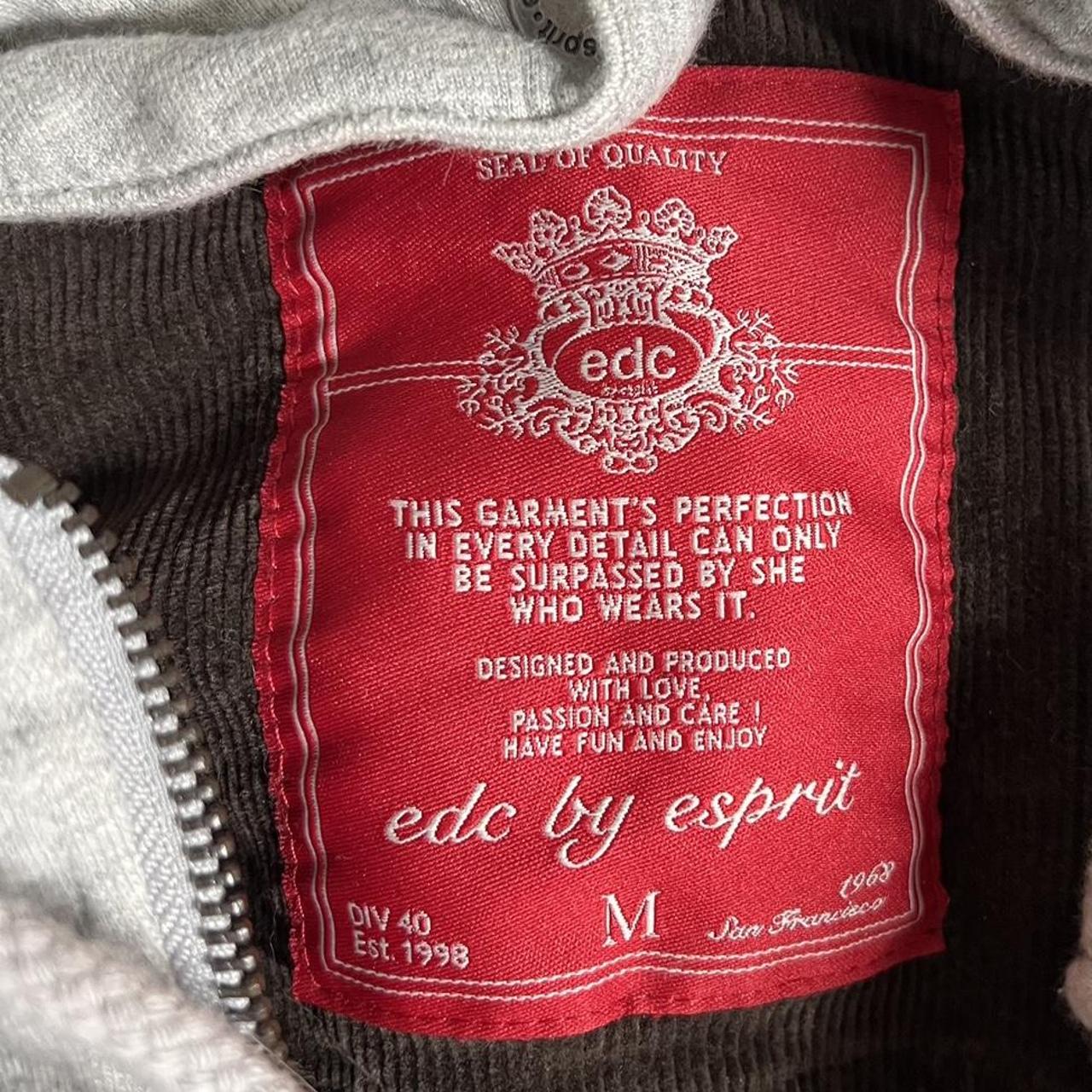 EDC By Esprit brown corduroy jacket with removable... - Depop