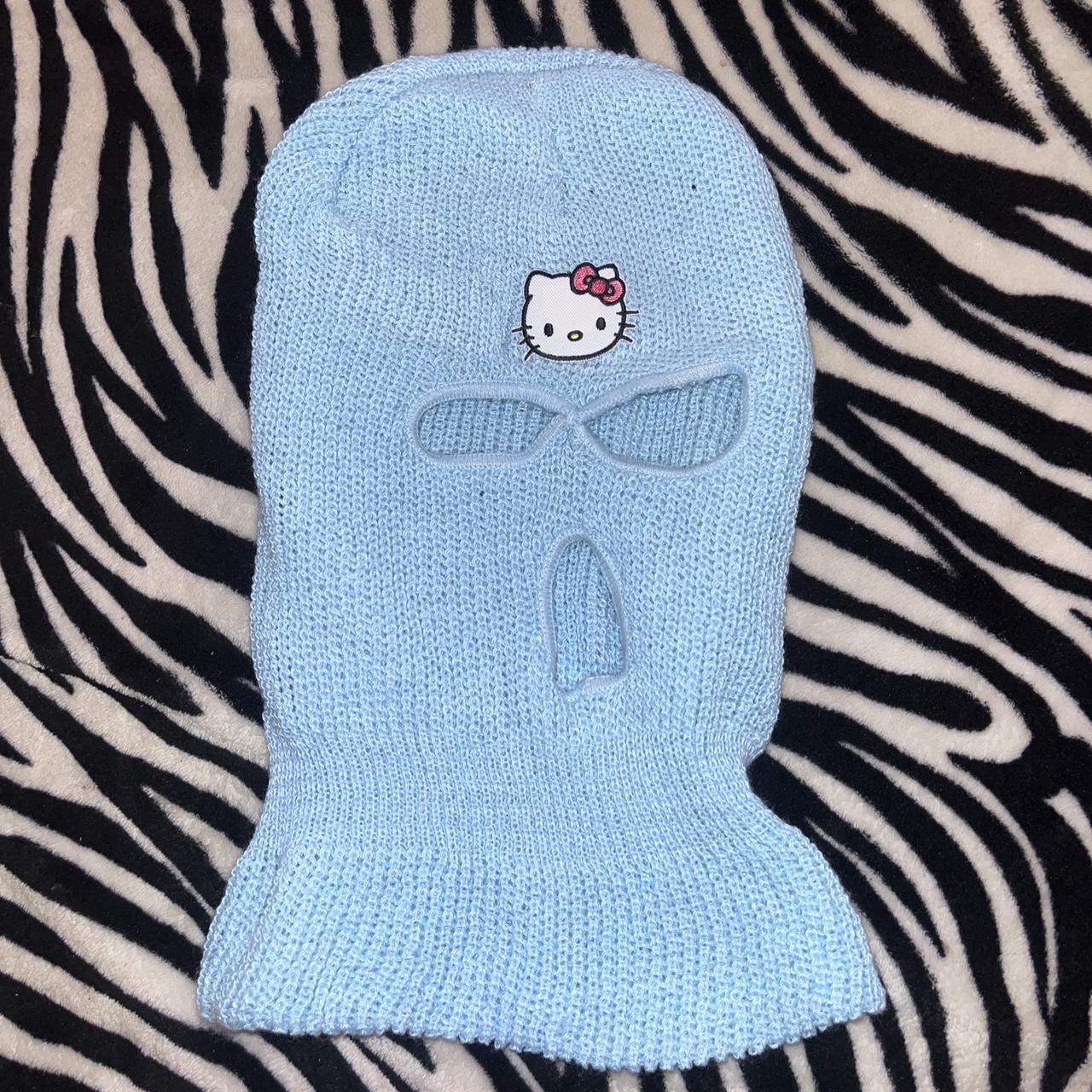 Baby Blue Hello Kitty ski mask super cute #kawaii... | Depop