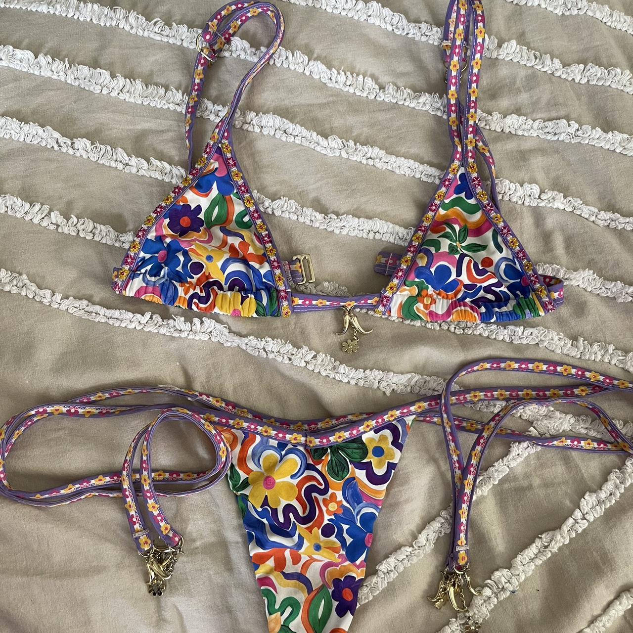 Bydee swim salsa set Size XS top and bottom - Depop