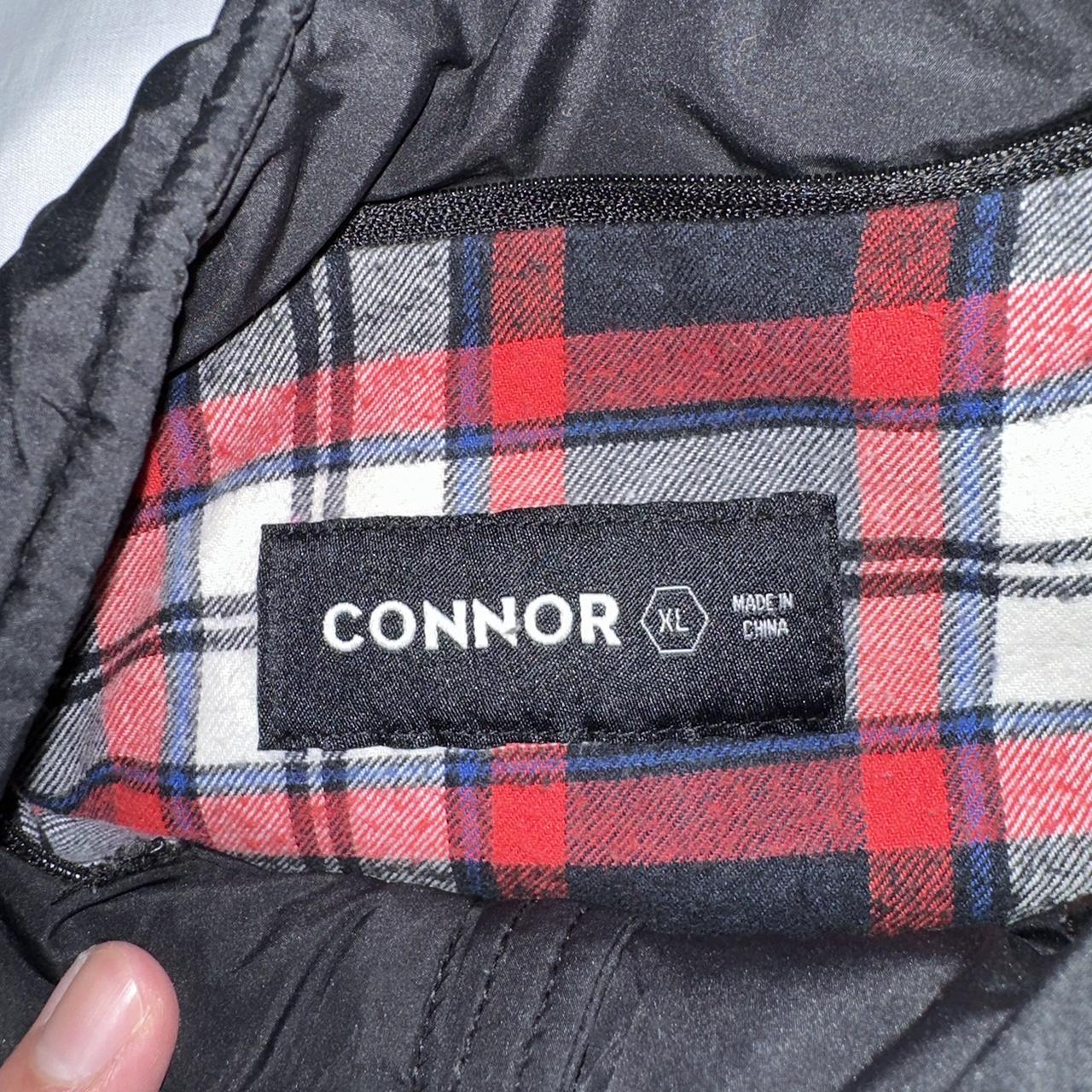 CONNOR Black Puffer Vest Size:XL - Depop