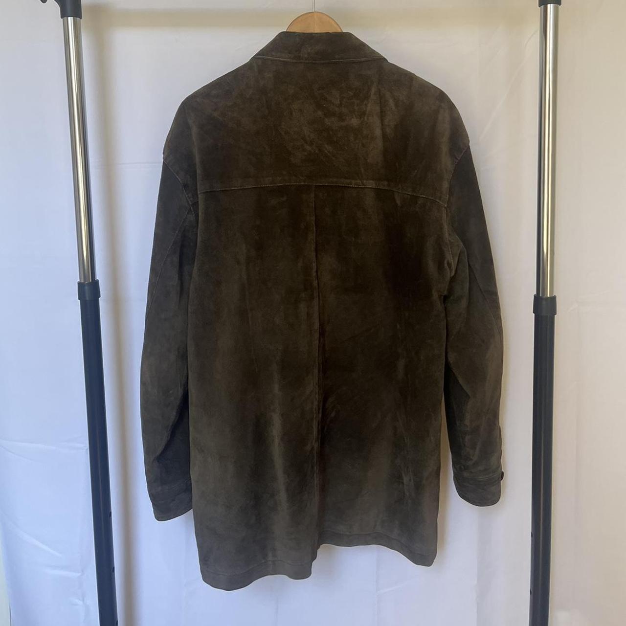 Authentic Suede “Claiborne” Winter Coat - moss... - Depop