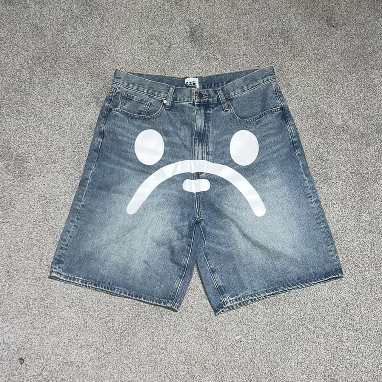 Baby Milo Sad Face Jorts 🐒 • 32” Waist • Brand... - Depop