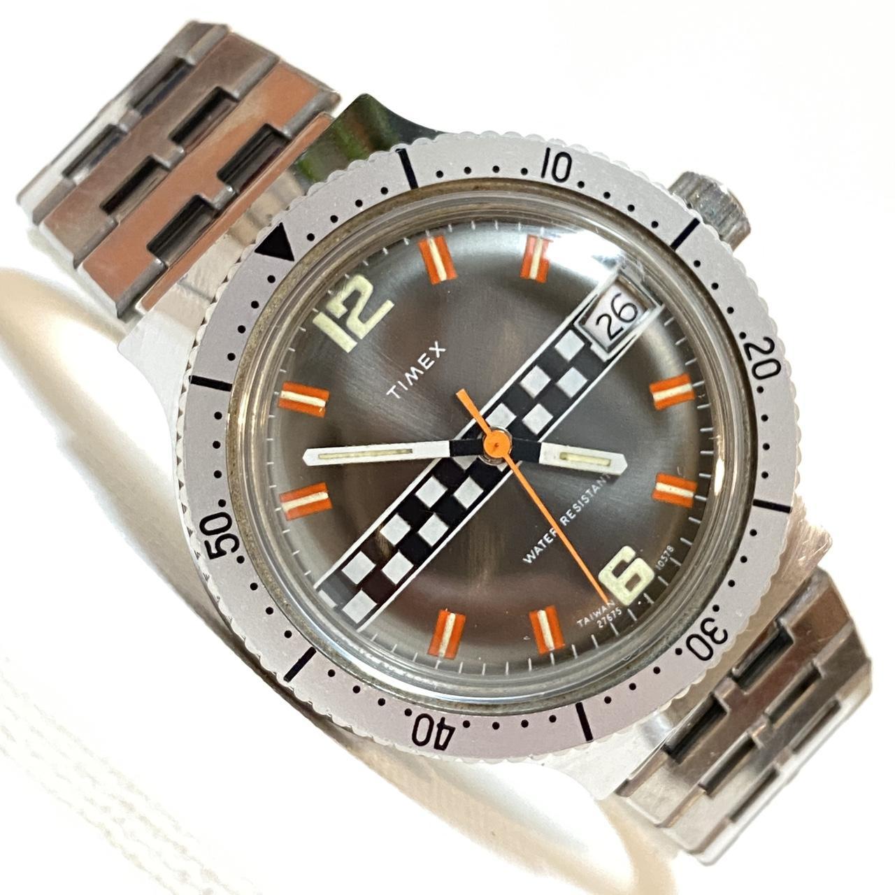 Vintage 1978 Timex Marlin Grand Prix Rally Hand Wind... - Depop