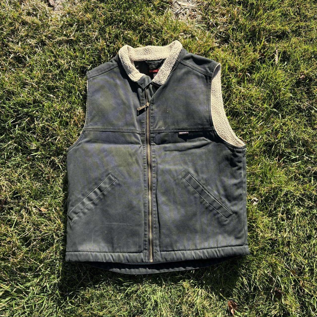 Wolverine vest Sherpa lined Size Medium Worn... | Depop