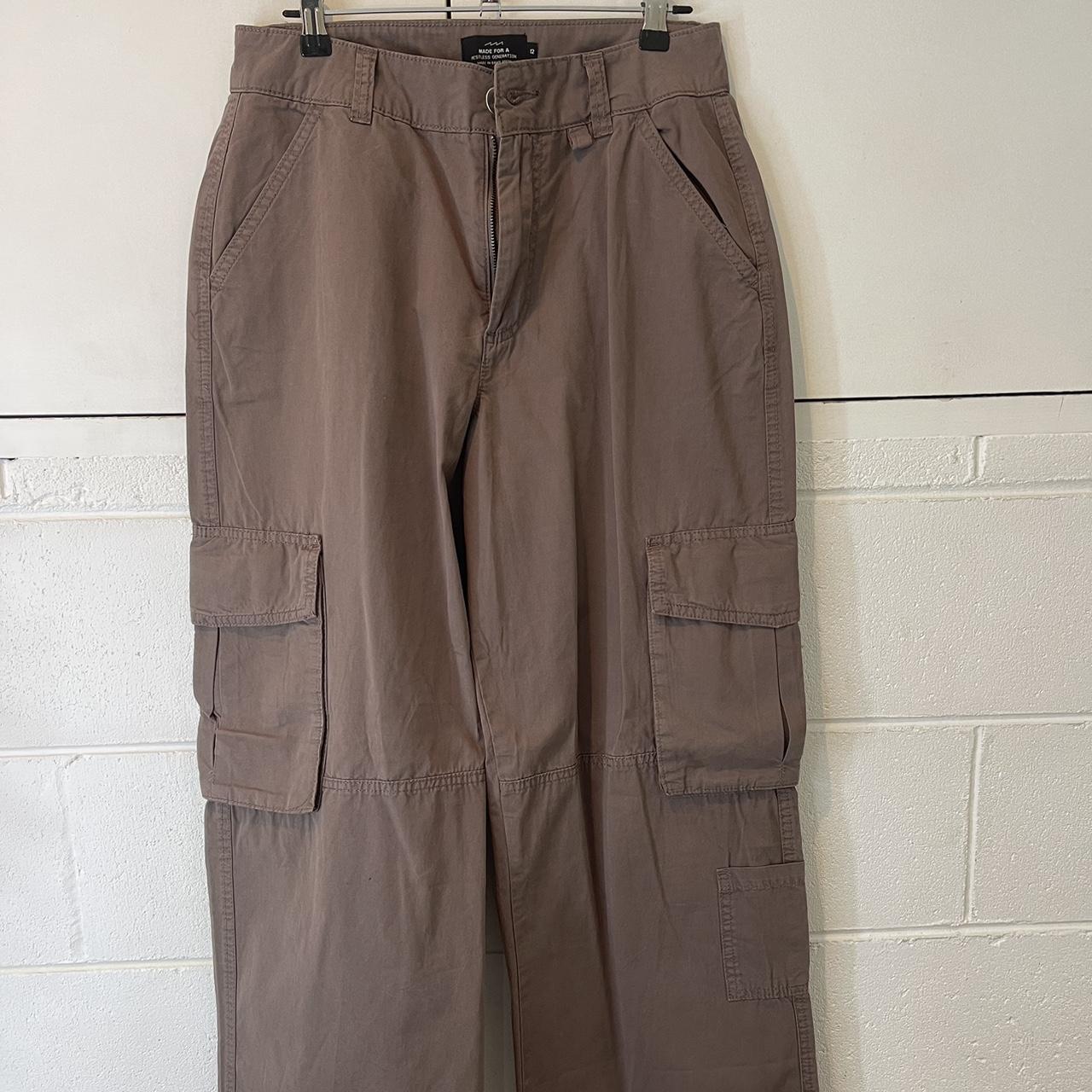 brown factorie cargo pants - Depop