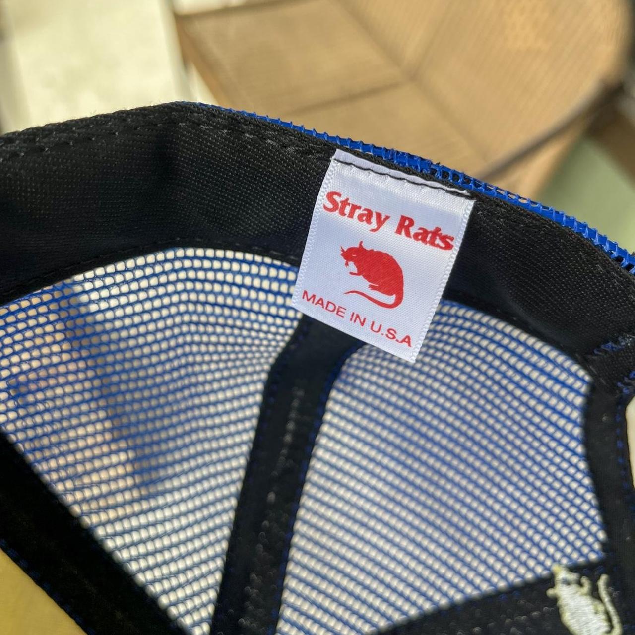 Stray Rats Men's Cream and Pink Hat | Depop