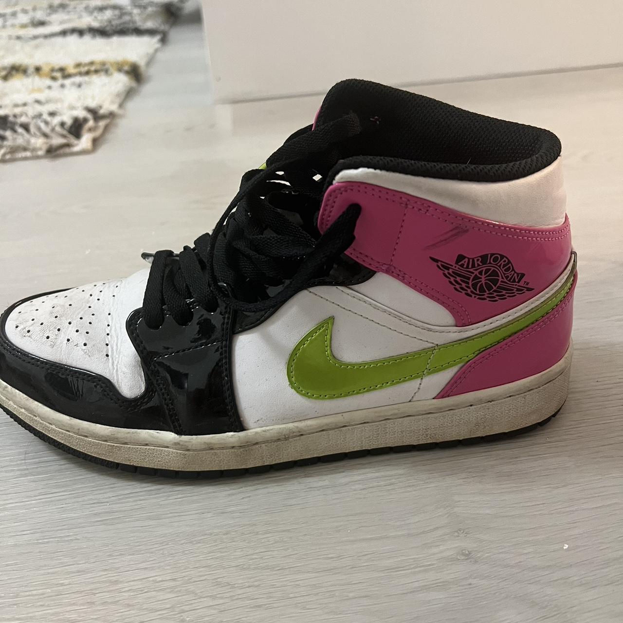 Nike air Jordan’s multi colored size 9 Used condition - Depop