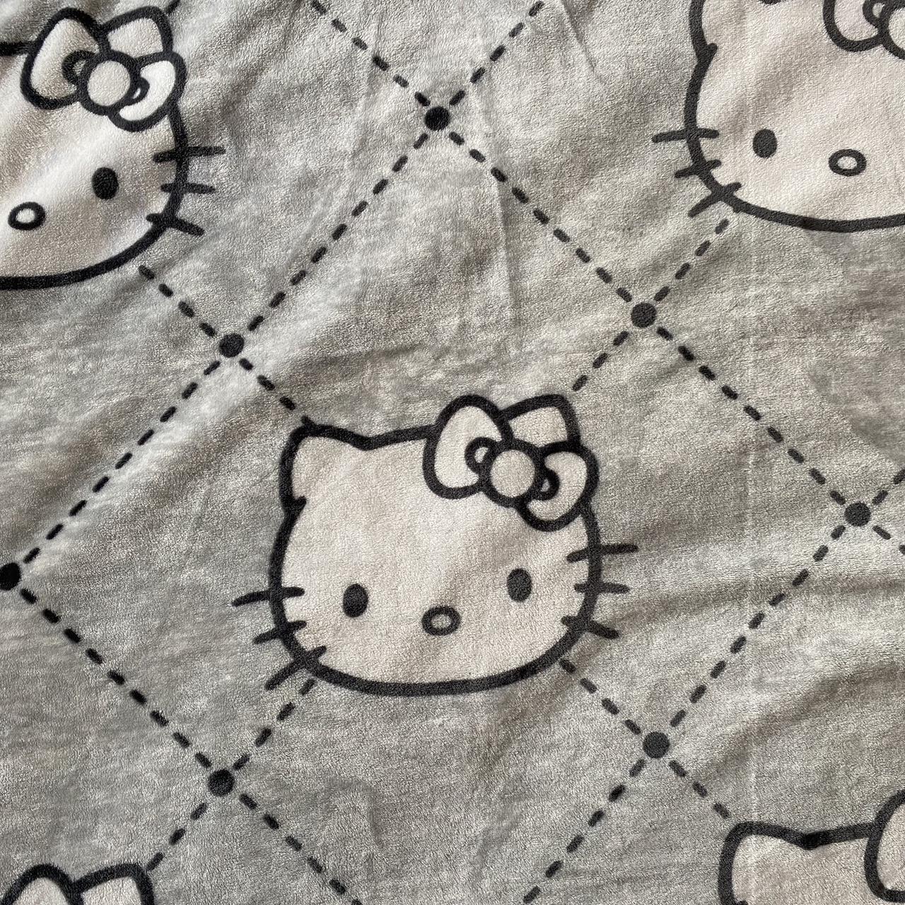 2023 Hello Kitty Grey Blanket 50”x70” Blanket Like... - Depop