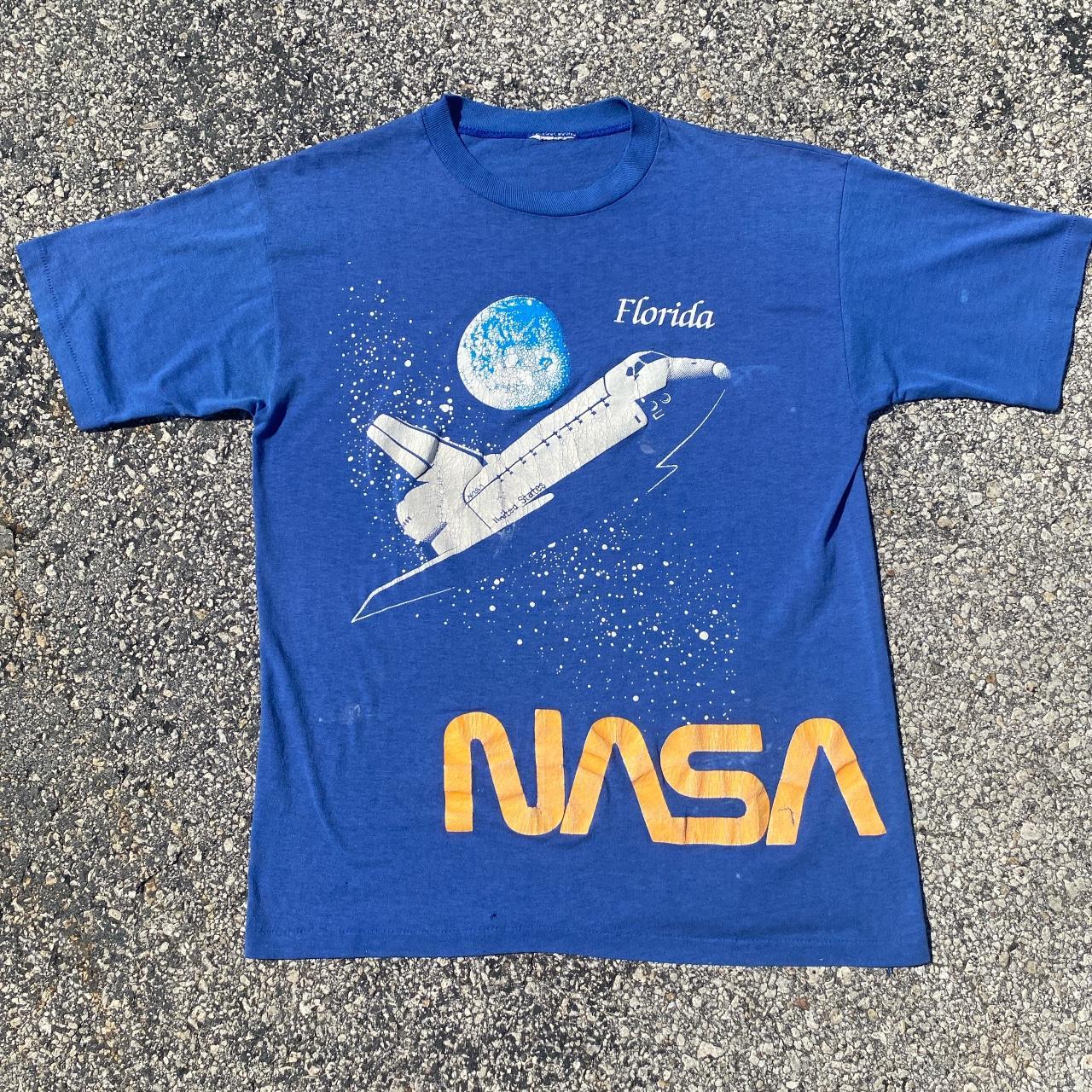Vintage early 90s 1990 NASA Florida Double sided... | Depop