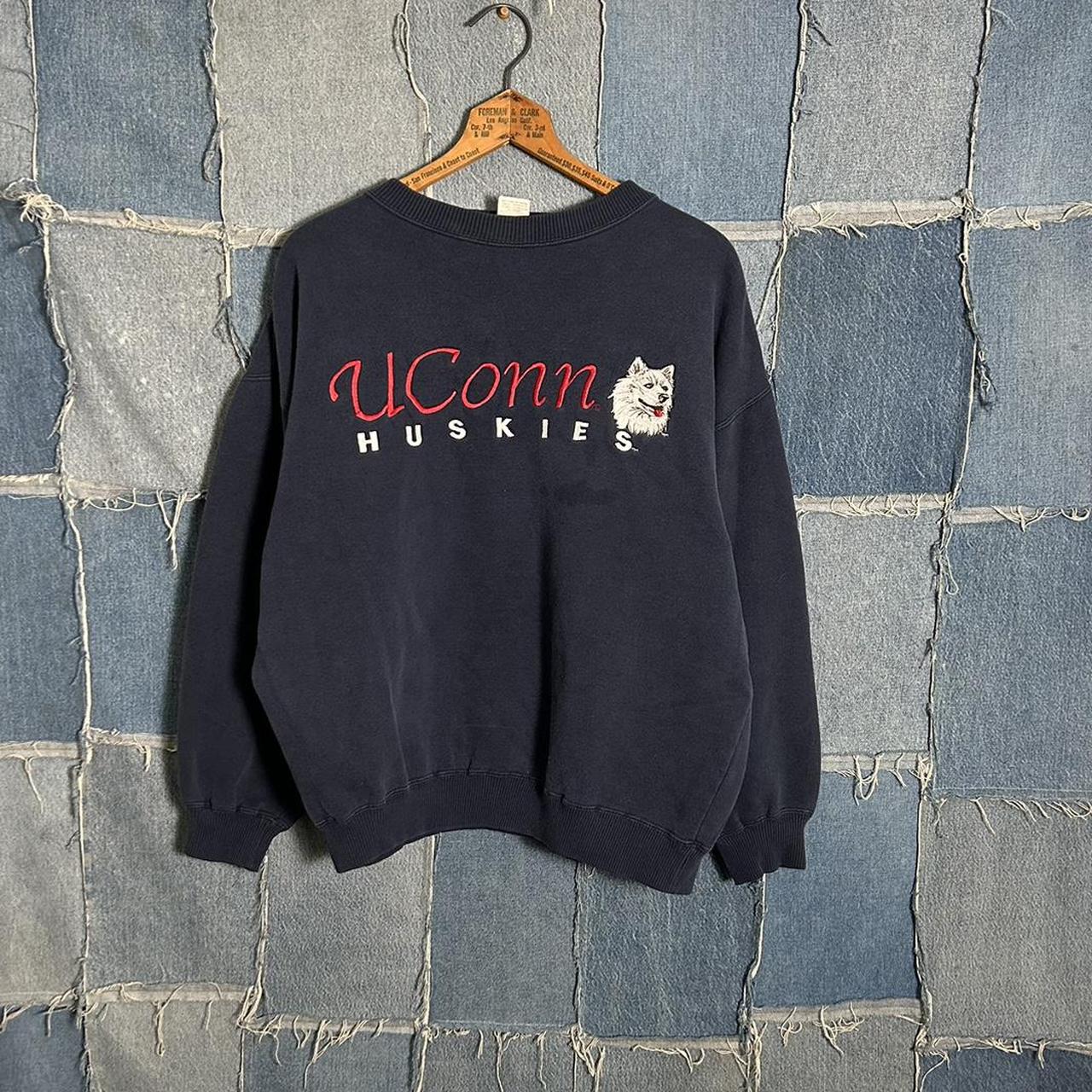 Vintage 90s Uconn Huskies Collegiate... - Depop