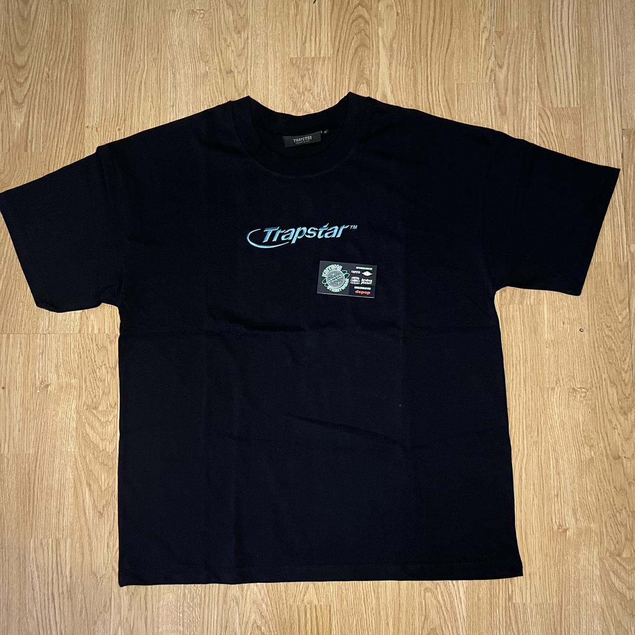 Trapstar Blue Embroidery Tshirt Size: Medium, Large... - Depop