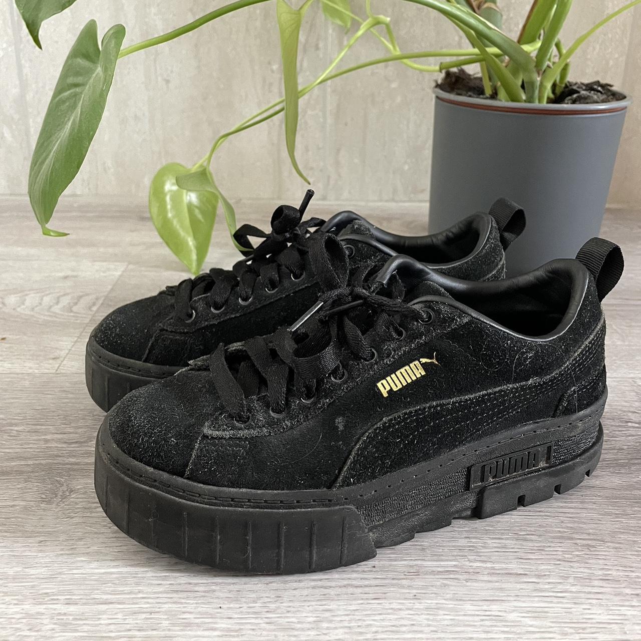 Suede puma chunky trainers - Puma Mayze Perfect... - Depop