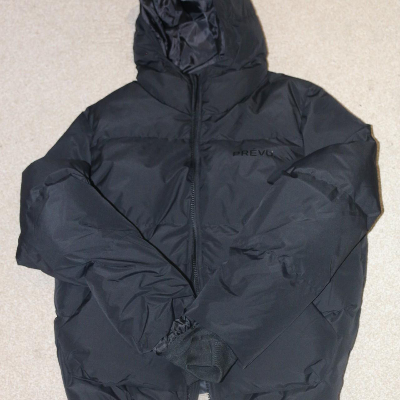 🧥 Prevú Studio - Black Logo Padded Jacket ⚫... - Depop