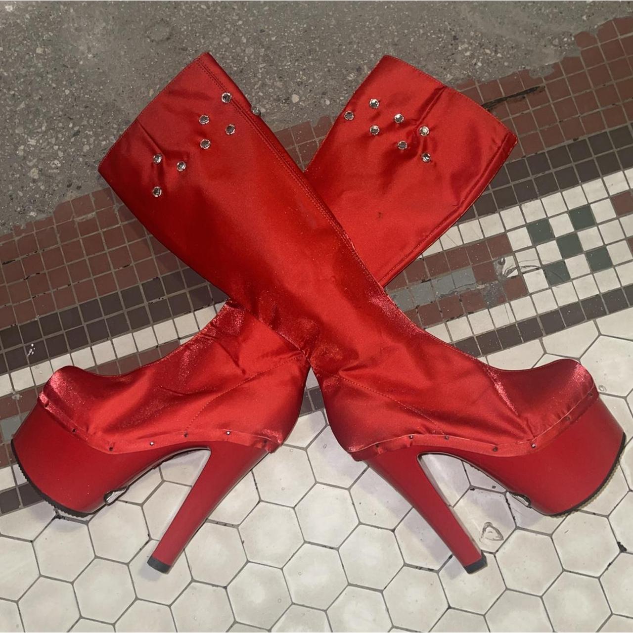 Women's Red Boots | Depop