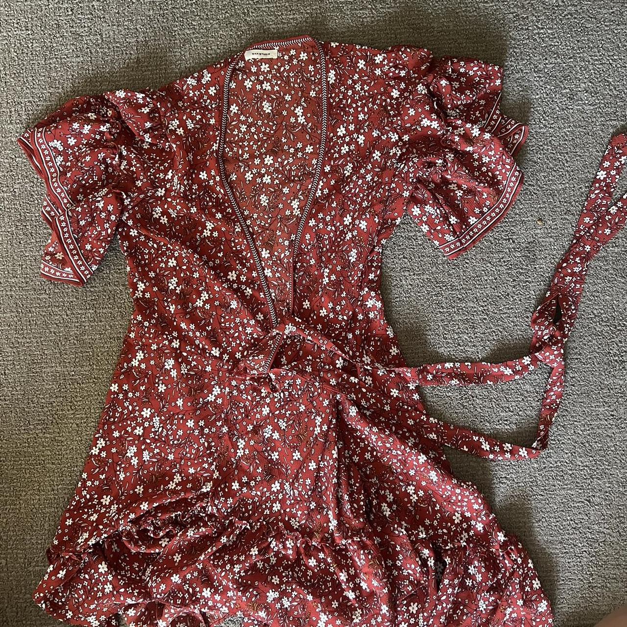 Front tie midi dress - Depop