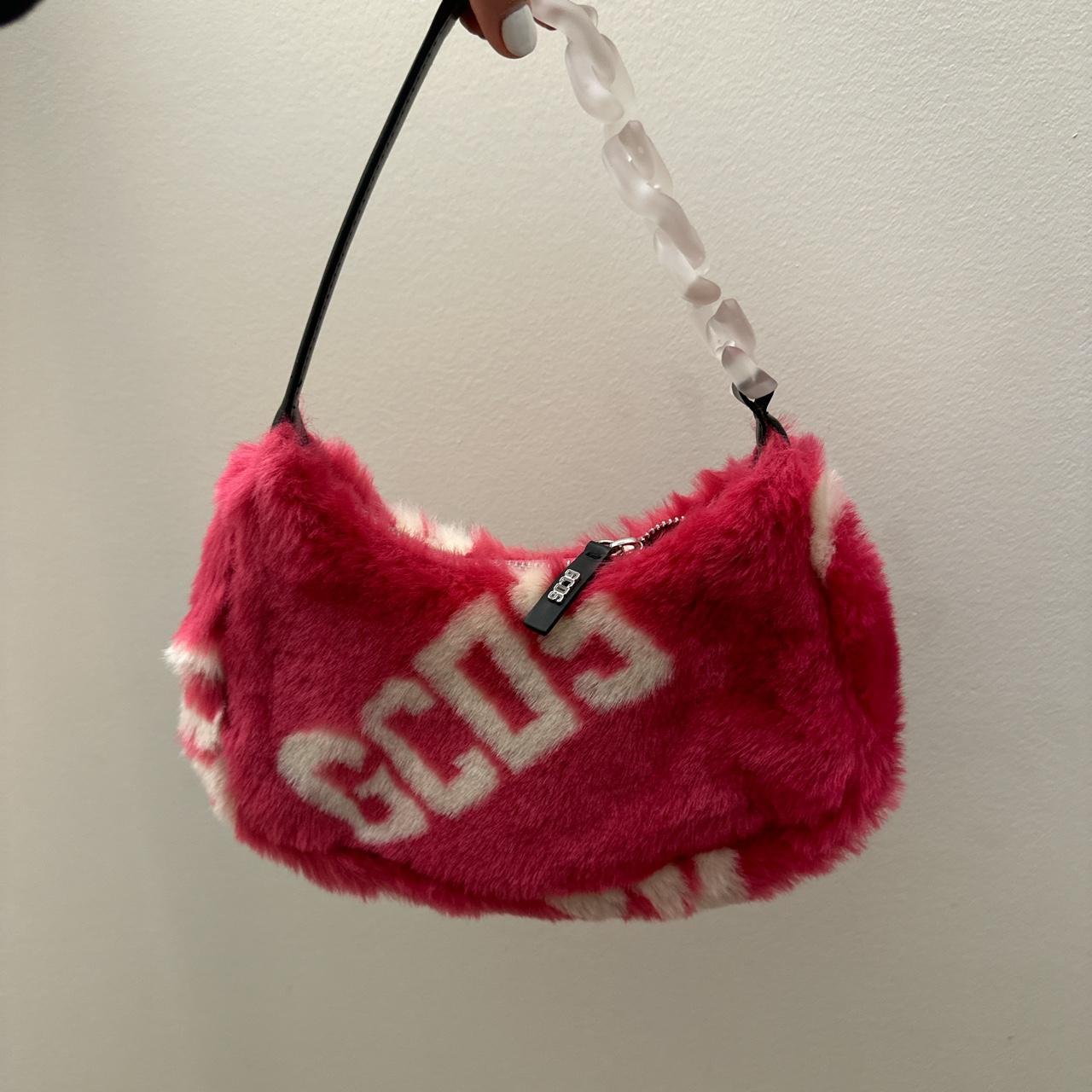 GCDS pink furry bag #gcds #bag - Depop