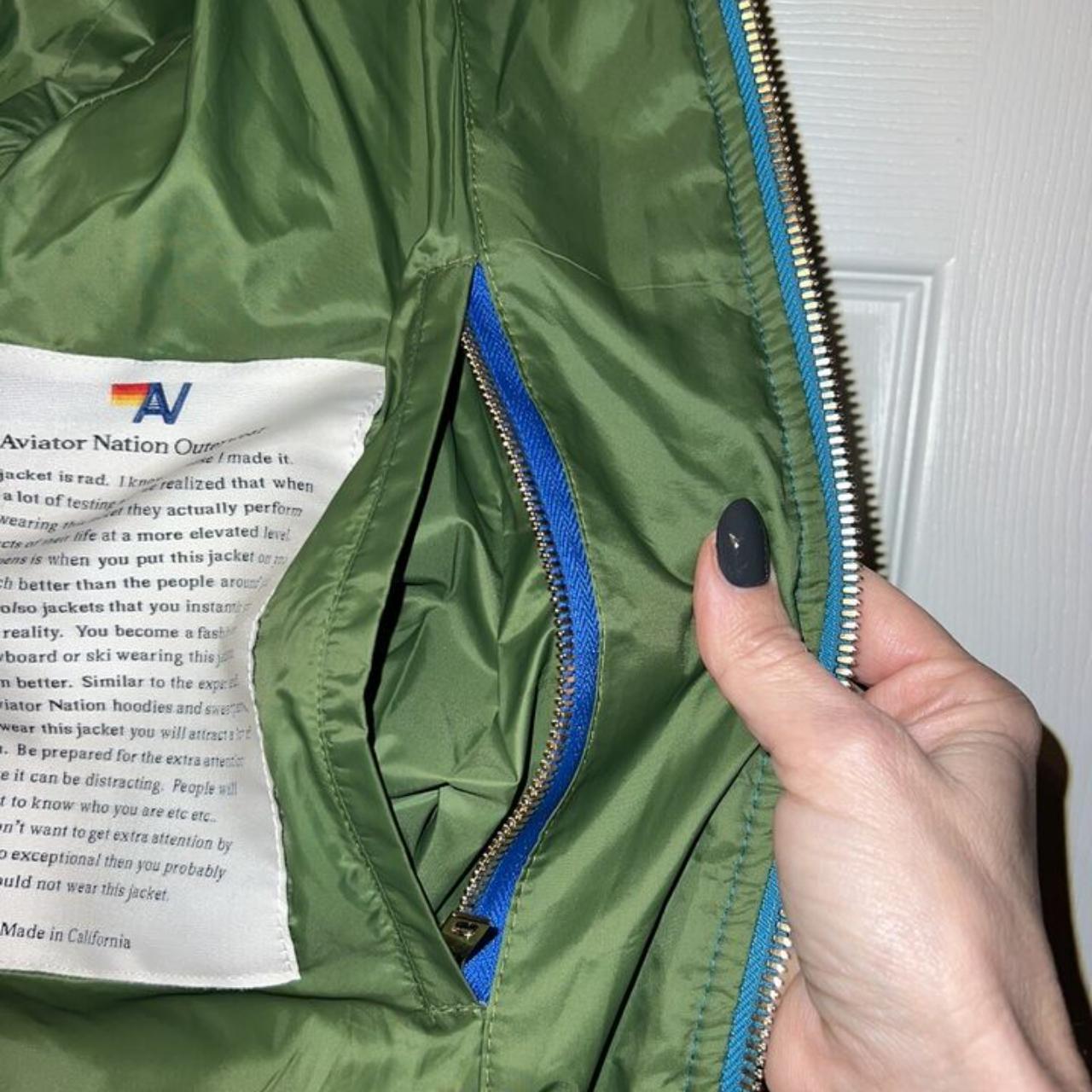 Aviator Nation Jacket Size XS Color Ocean Depths - Depop